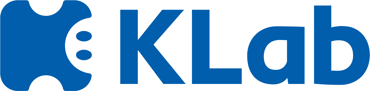 KLab logo in transparent PNG and vectorized SVG formats