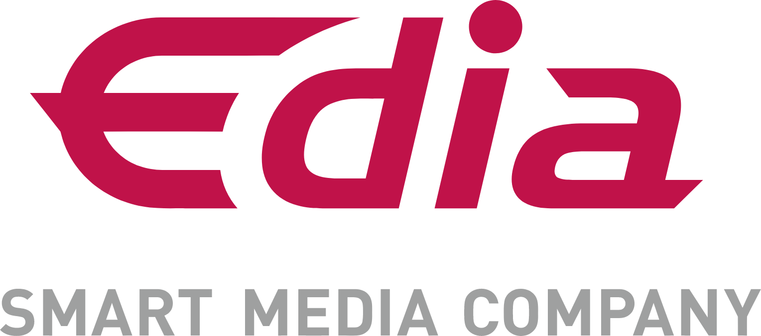 Edia logo in transparent PNG and vectorized SVG formats