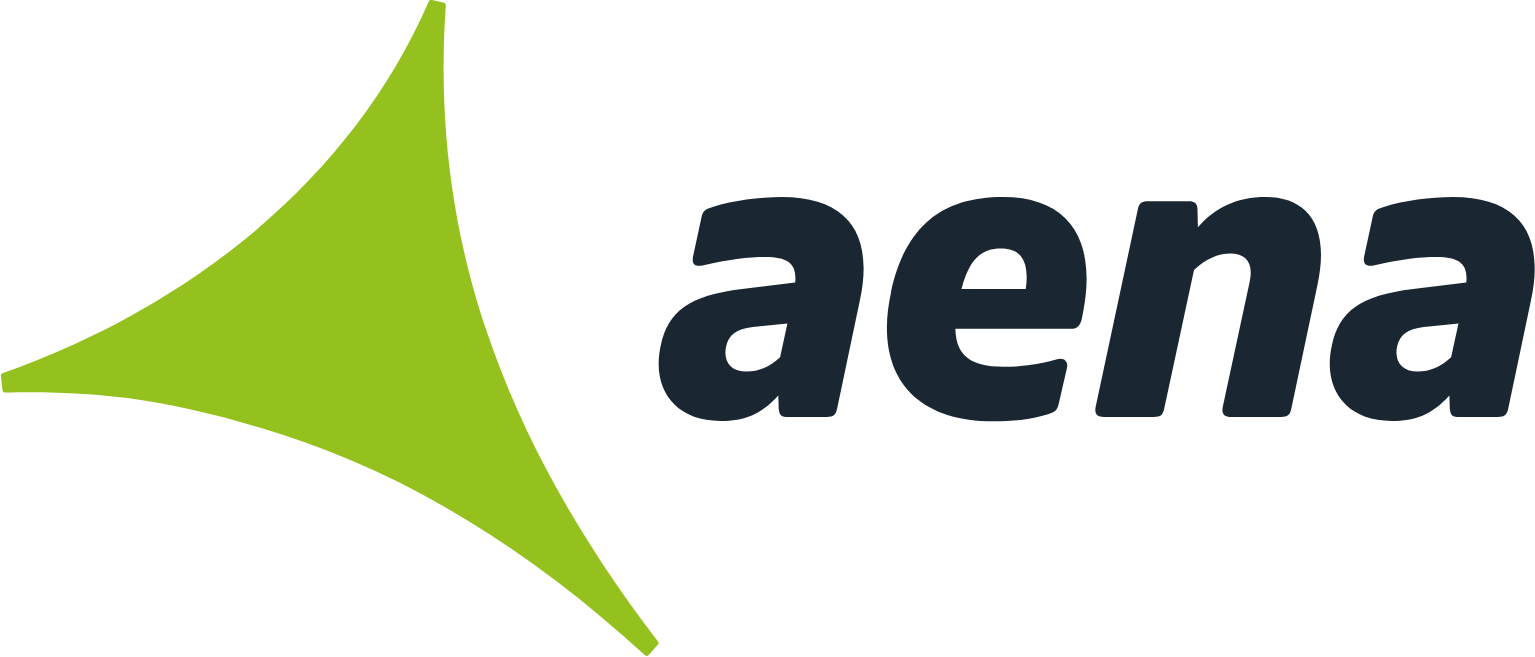 Aena logo in transparent PNG format
