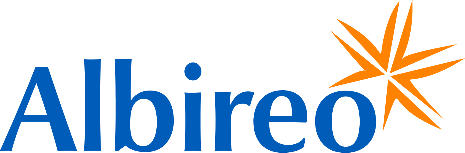 Albireo Pharma logo in transparent PNG and vectorized SVG formats