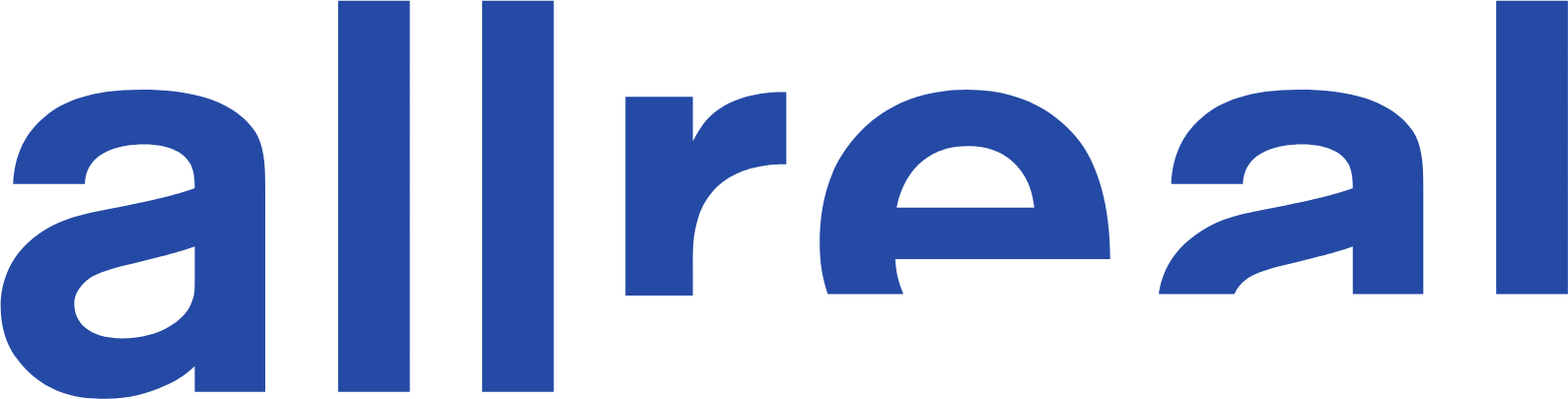 Allreal Holding logo in transparent PNG and vectorized SVG formats