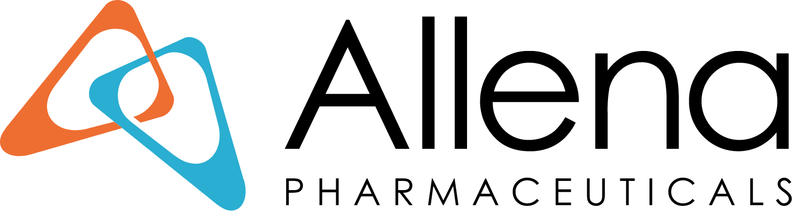Allena Pharmaceuticals logo in transparent PNG and vectorized SVG formats