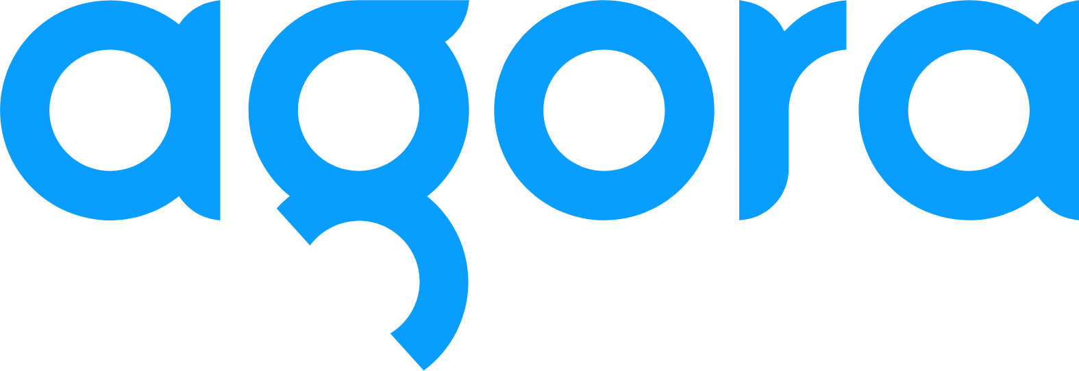 Agora.io logo in transparent PNG and vectorized SVG formats