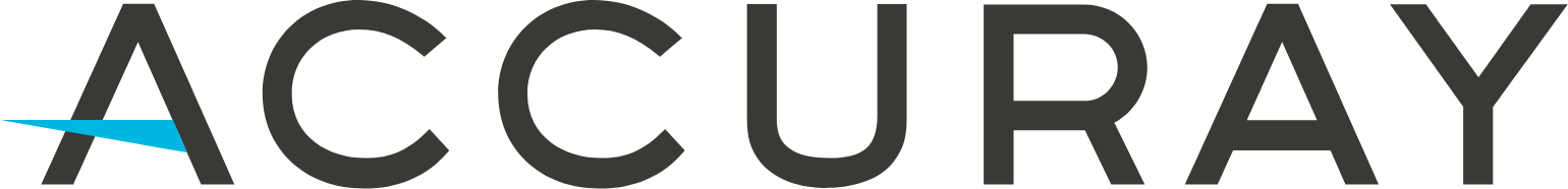Accuray logo in transparent PNG format