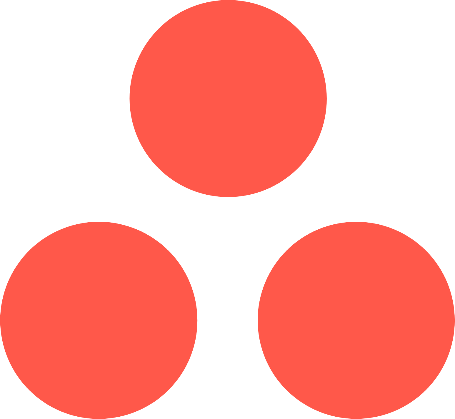 Asana logo in transparent PNG format