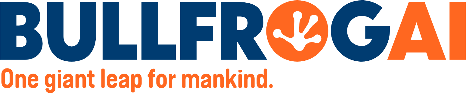 Bullfrog AI logo in transparent PNG and vectorized SVG formats