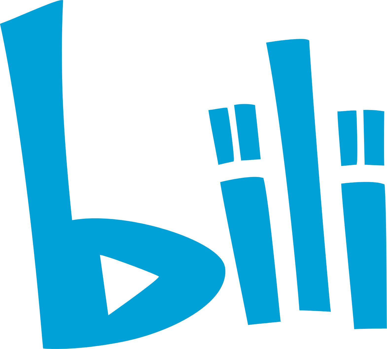 Bilibili logo in transparent PNG and vectorized SVG formats