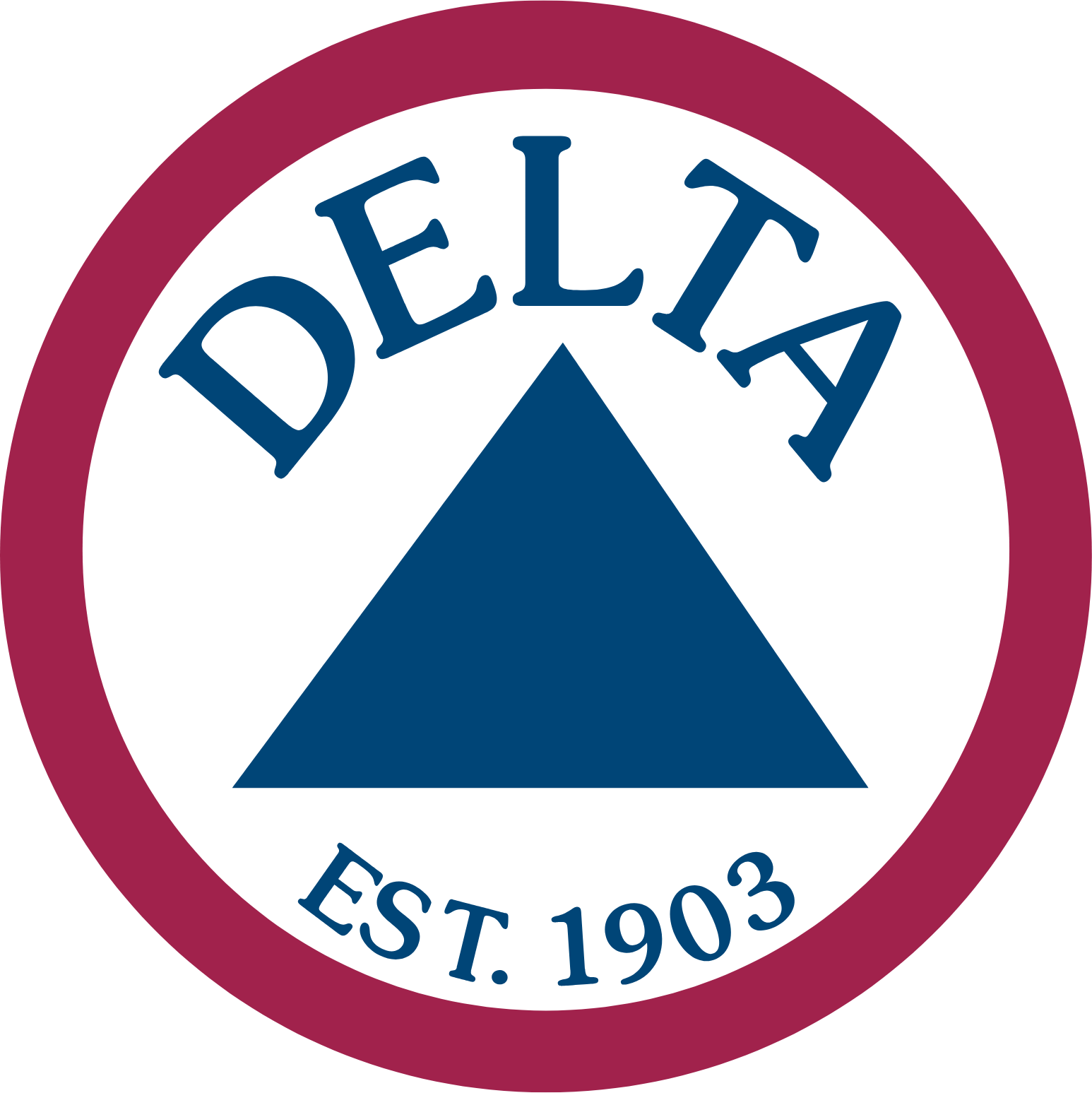 Delta Apparel logo in transparent PNG format