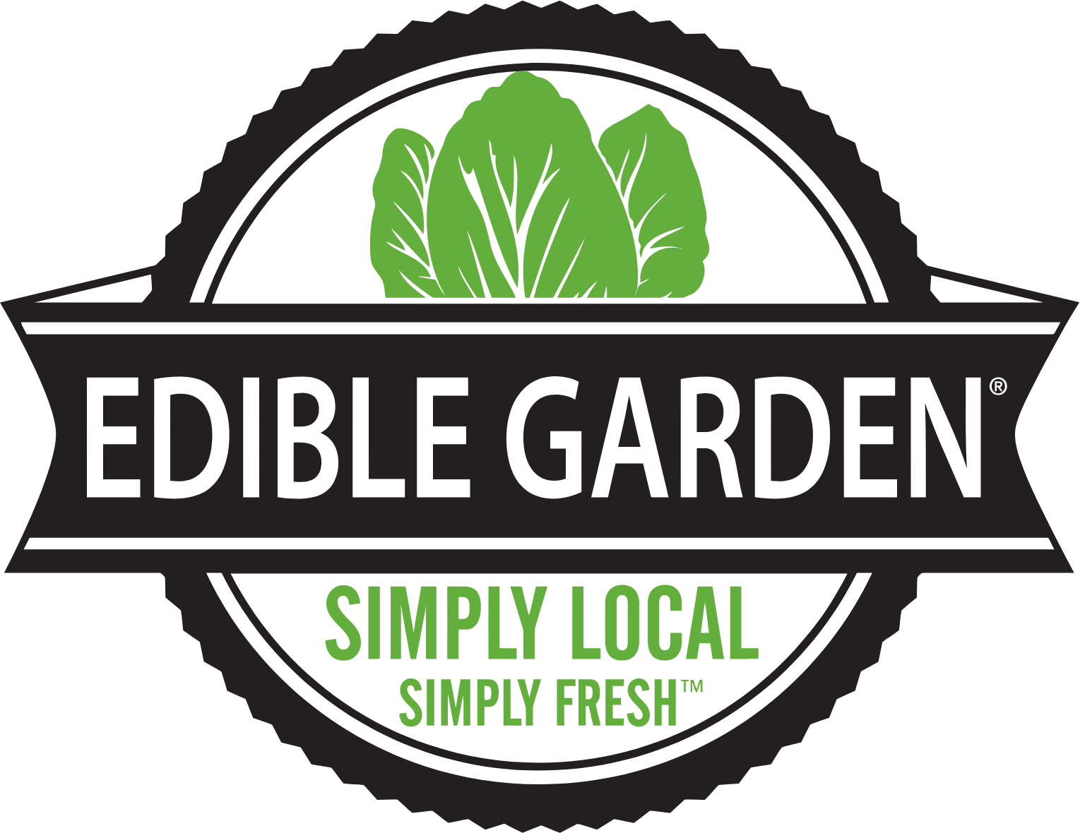 Edible Garden Logo im transparenten PNG- und vektorisierten SVG-Format