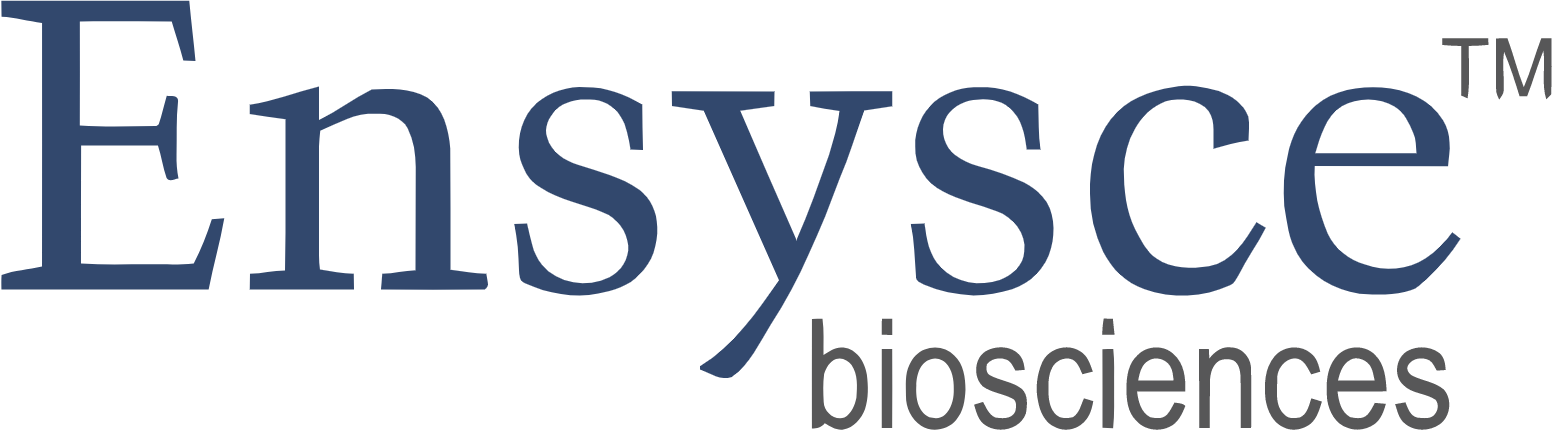 Ensysce Biosciences logo in transparent PNG and vectorized SVG formats
