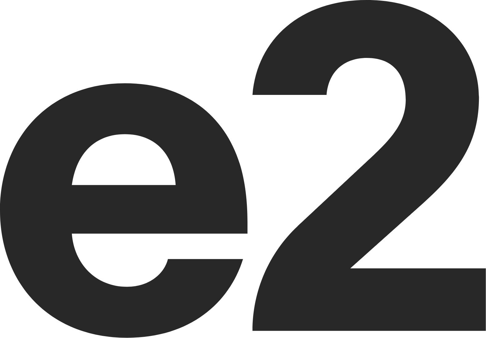 E2open logo in transparent PNG and vectorized SVG formats