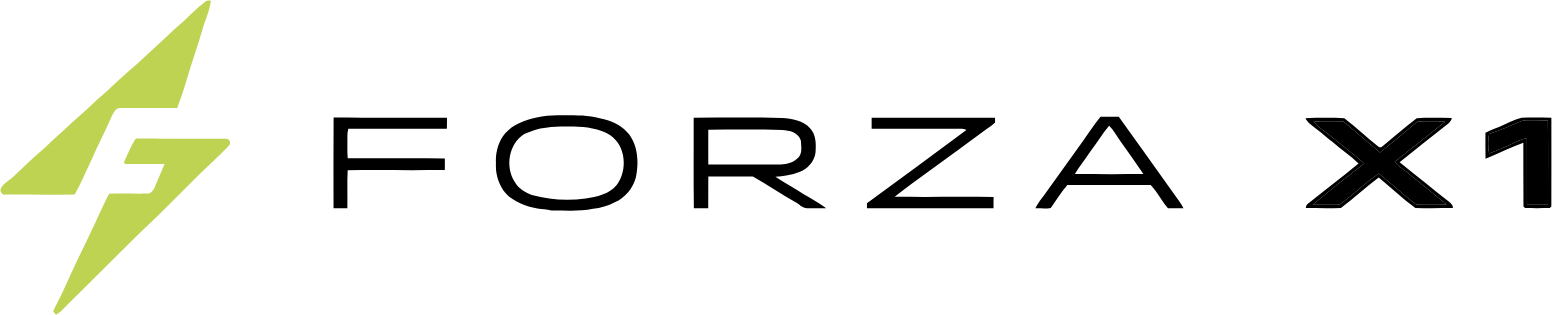 Forza X1 logo in transparent PNG and vectorized SVG formats