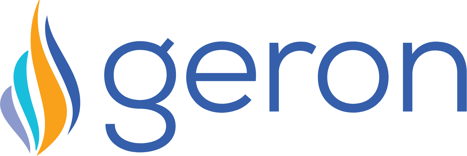 Geron logo in transparent PNG format