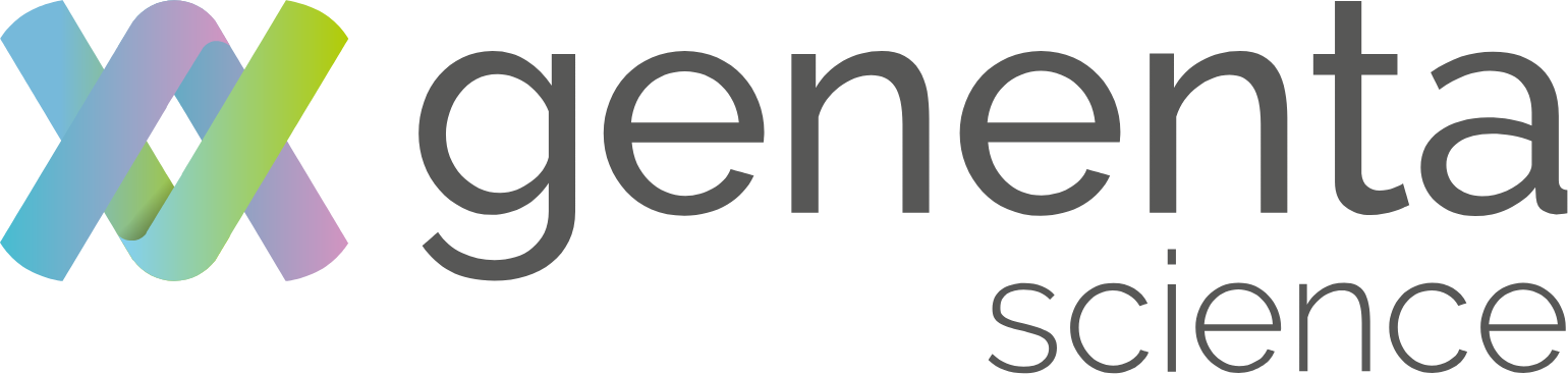 Genenta Science logo in transparent PNG and vectorized SVG formats