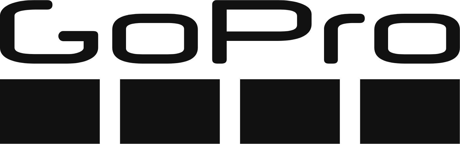 GoPro logo in transparent PNG format