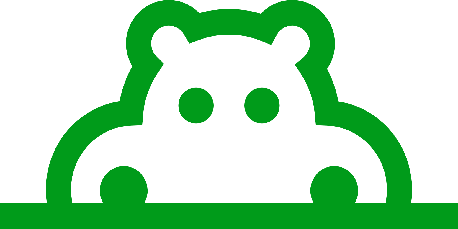 Hippo logo in transparent PNG and vectorized SVG formats
