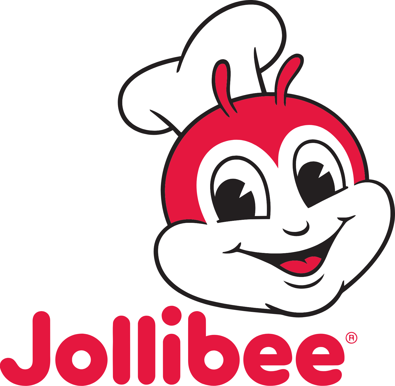 Jollibee logo in transparent PNG and vectorized SVG formats