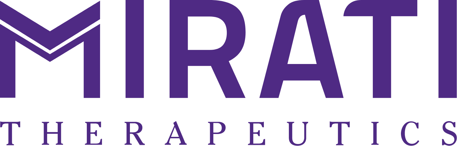 Mirati Therapeutics logo in transparent PNG format