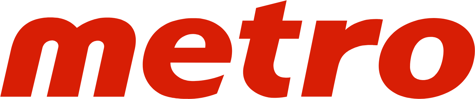 Metro logo in transparent PNG format