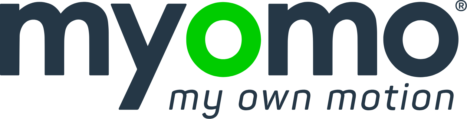 Myomo logo in transparent PNG and vectorized SVG formats