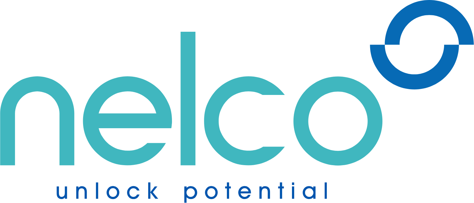 Nelco logo in transparent PNG format