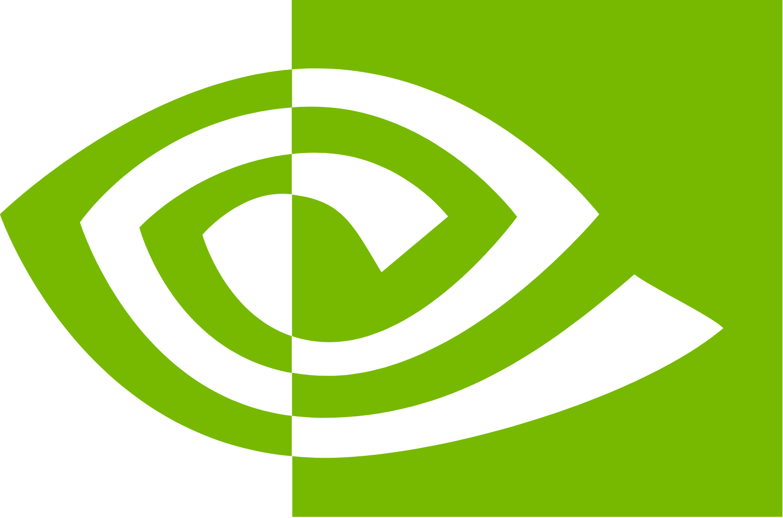 NVIDIA logo in transparent PNG and vectorized SVG formats