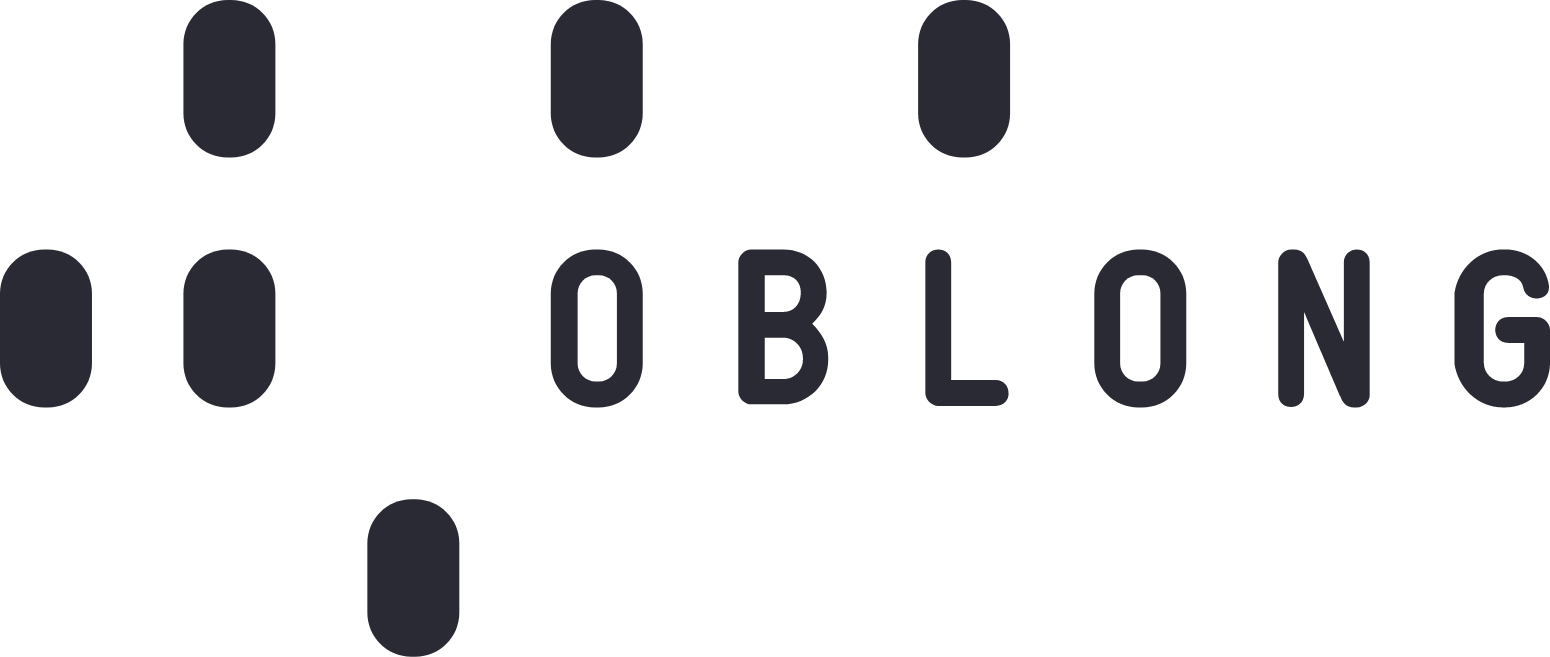 Oblong logo in transparent PNG and vectorized SVG formats