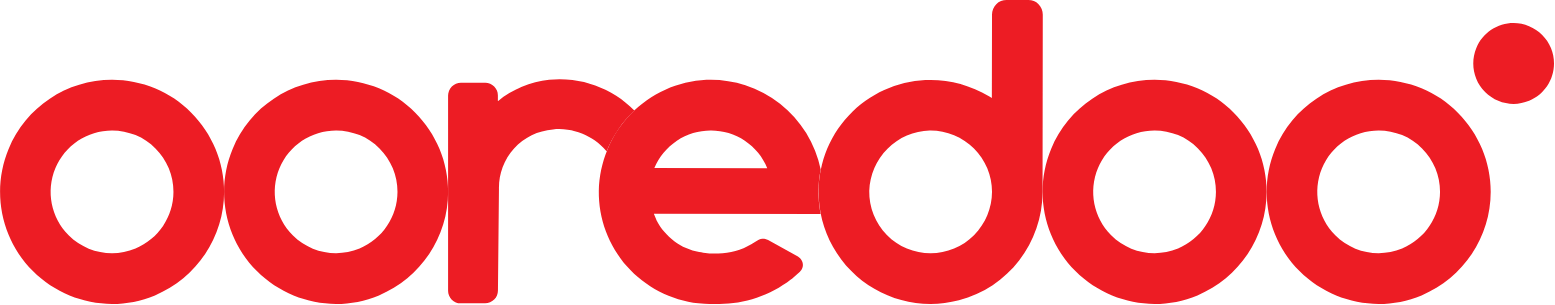 Ooredoo Oman logo in transparent PNG and vectorized SVG formats