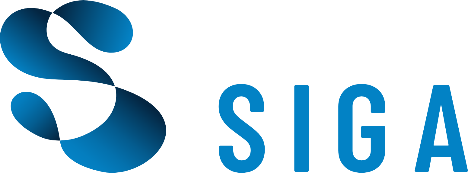 SIGA Technologies logo in transparent PNG and vectorized SVG formats