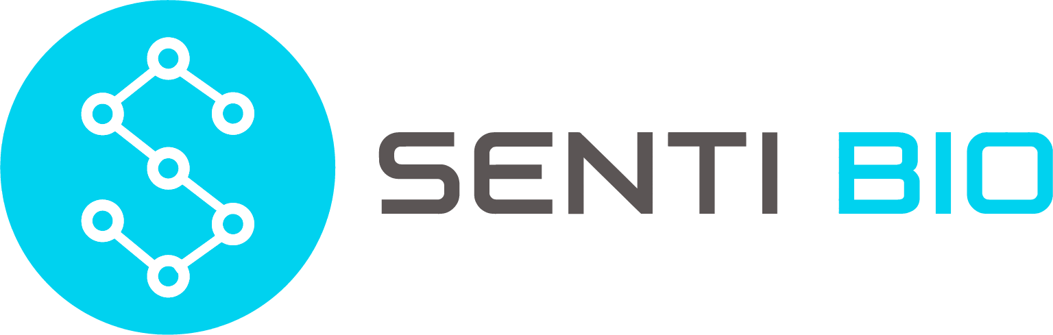 Senti Biosciences logo in transparent PNG and vectorized SVG formats
