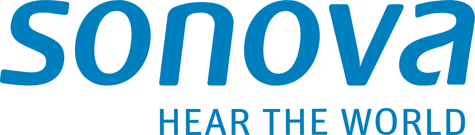 Sonova logo in transparent PNG format