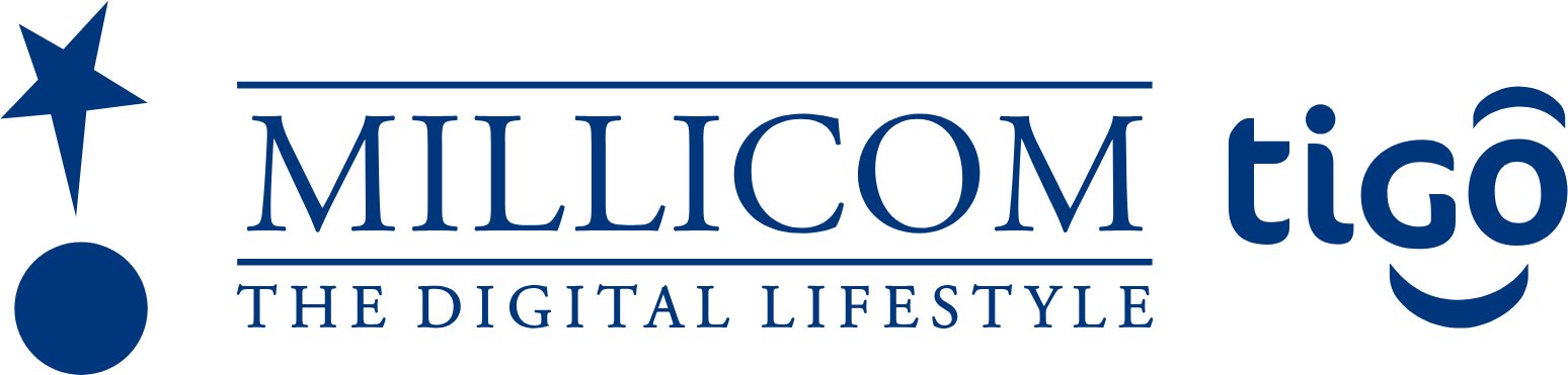 Millicom logo in transparent PNG format
