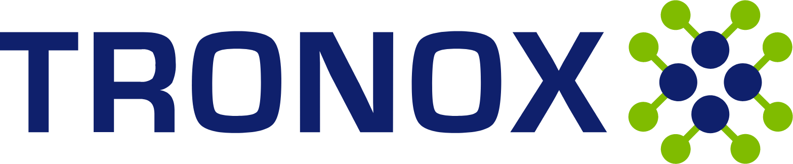 Tronox logo in transparent PNG format