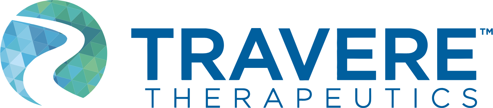 Travere Therapeutics logo in transparent PNG and vectorized SVG formats