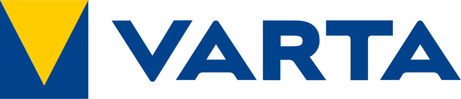 Varta logo in transparent PNG format