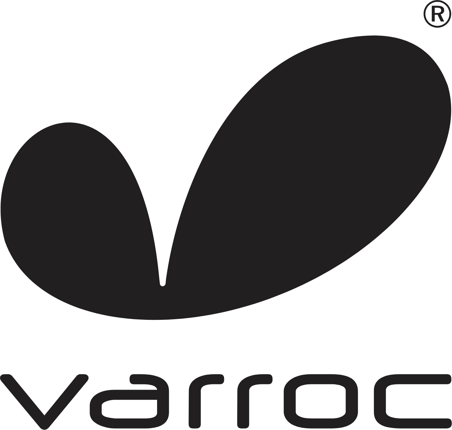 Varroc logo in transparent PNG format