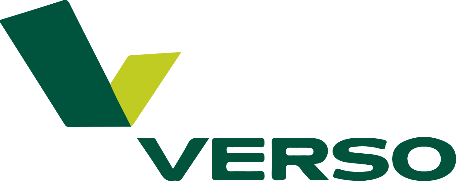 Verso Corporation logo in transparent PNG format
