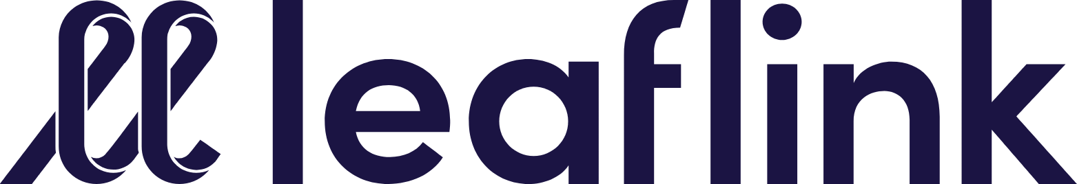 LeafLink logo in transparent PNG and vectorized SVG formats