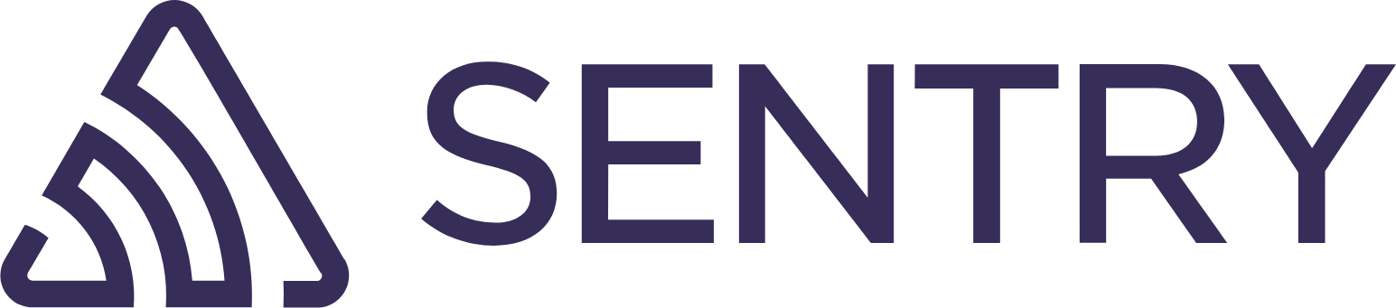 Sentry logo in transparent PNG and vectorized SVG formats