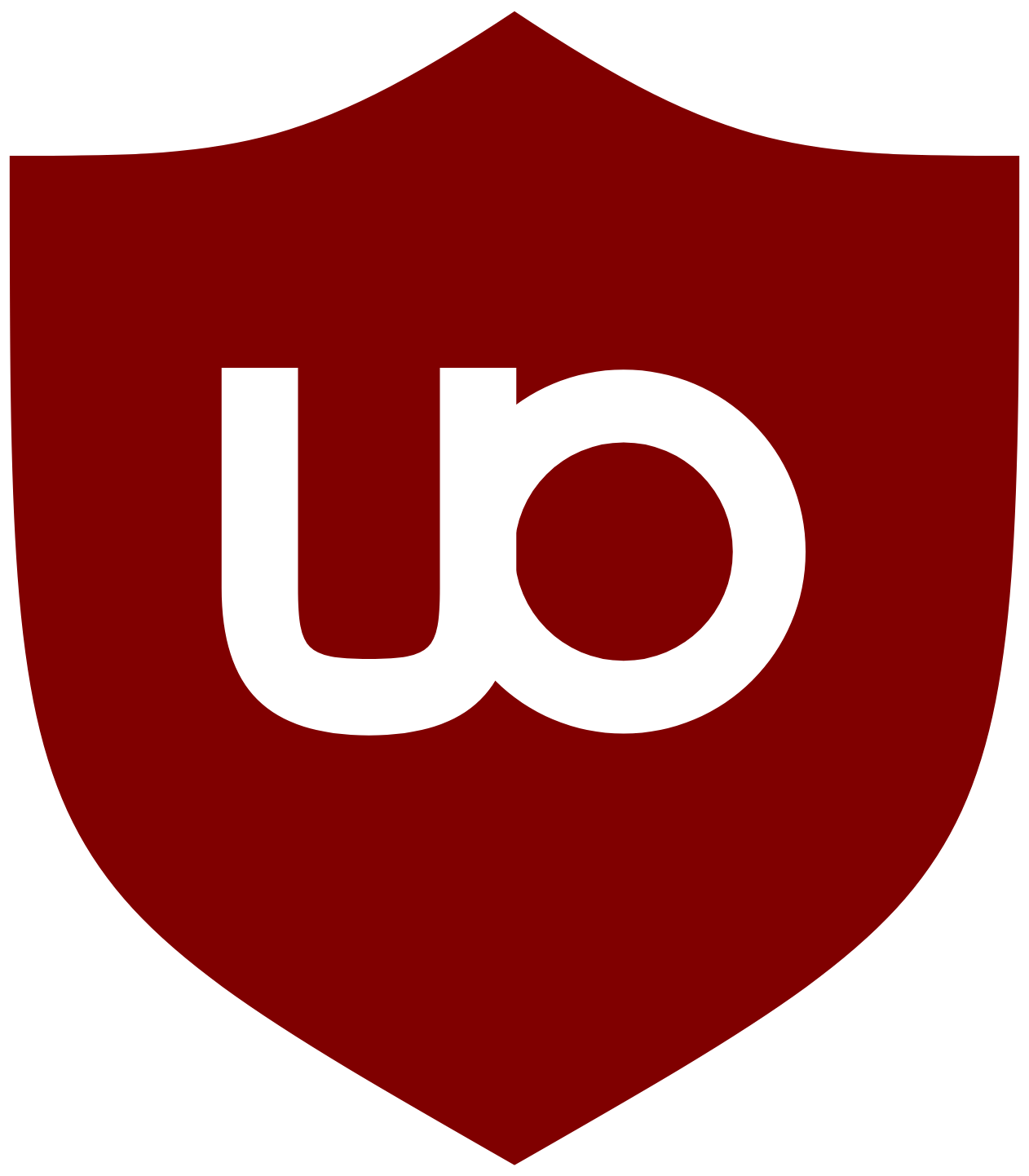 uBlock Origin logo in transparent PNG and vectorized SVG formats